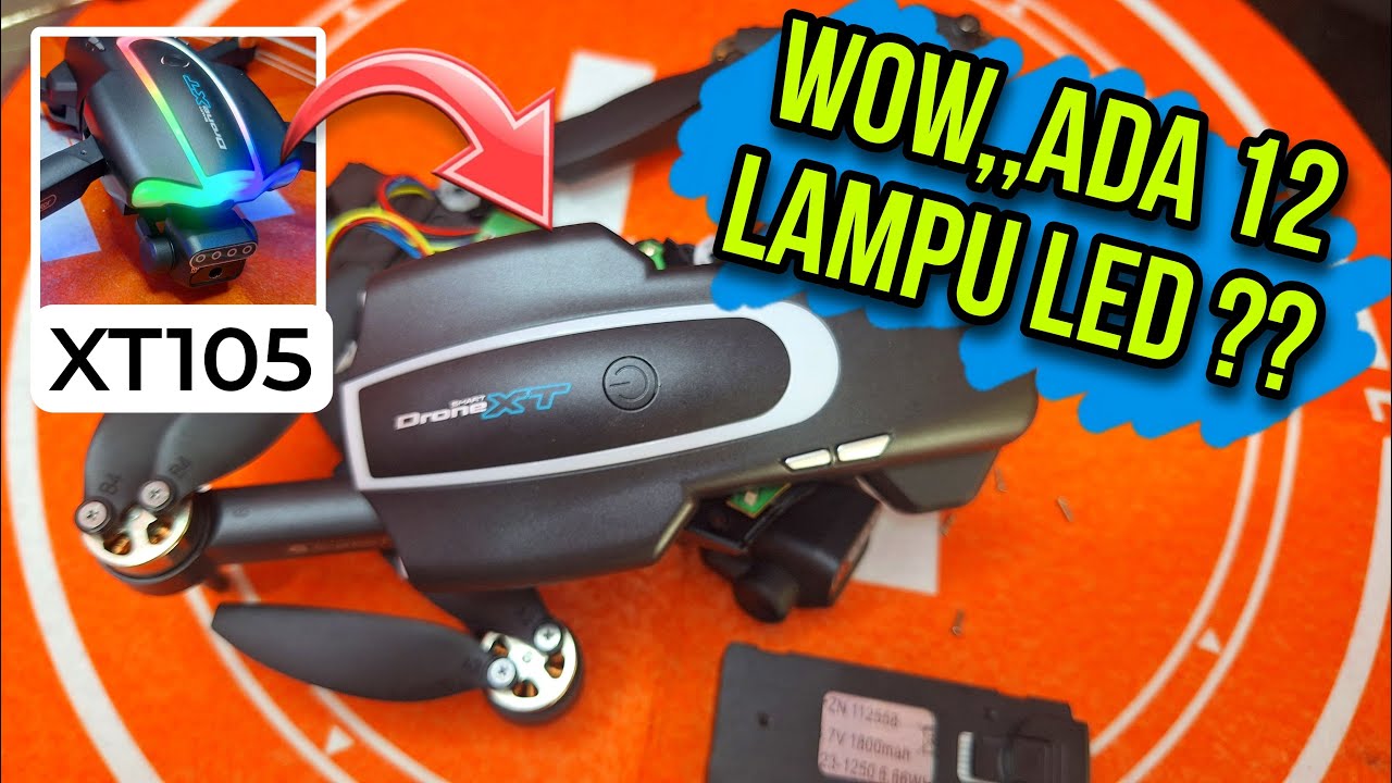 Bongkar Drone XT105 Penasaran dengan Lampu di body drone - YouTube