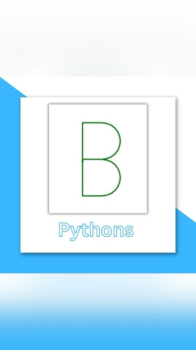 Letter B in Python #بايثون #تعلمبايثون #pythoncode #programming #مبرمجين #code - YouTube