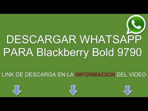 Descargar e instalar whatsapp para Blackberry Bold 9790 gratis
