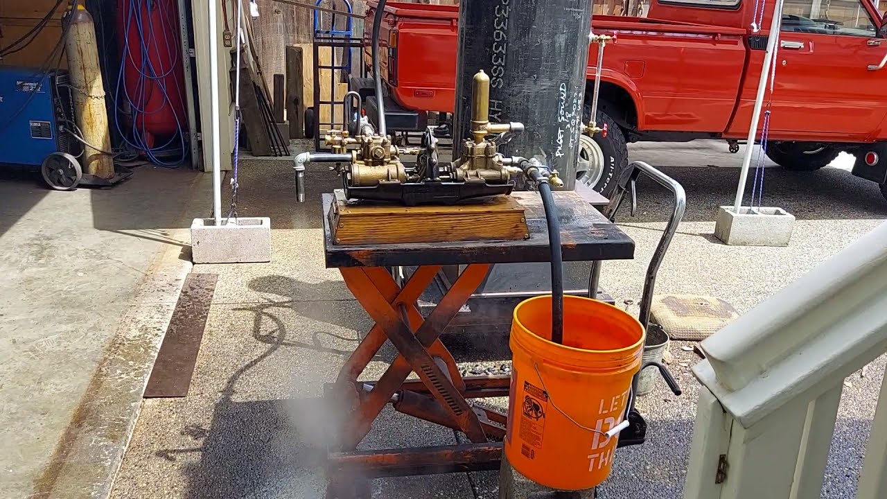 Steam Engine Boiler water pump steam pump - YouTube