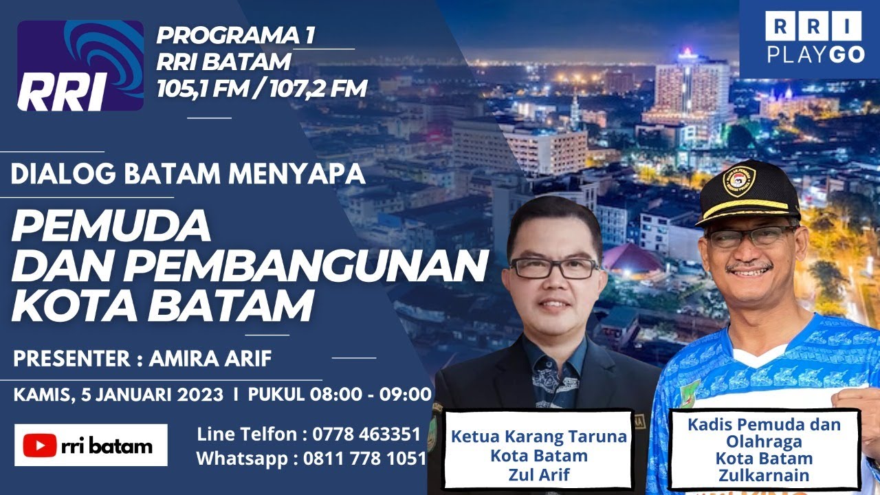 BATAM PAGI INI - DIALOG BATAM MENYAPA RRI BATAM - YouTube