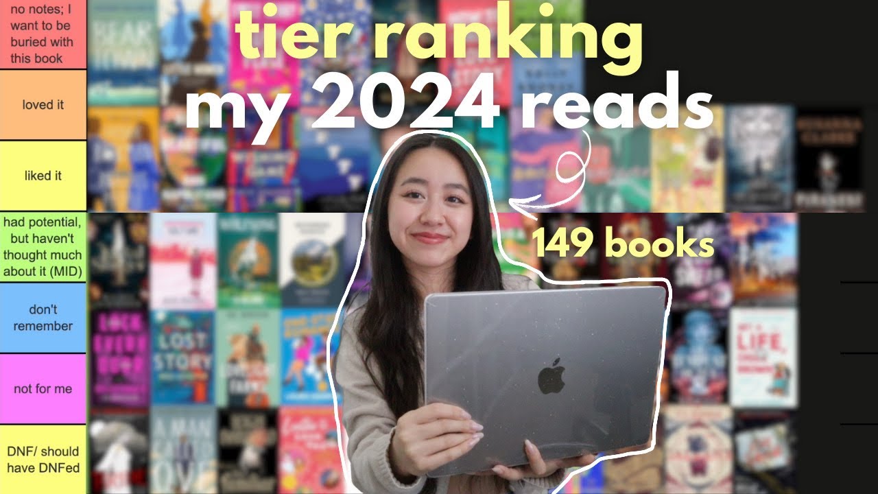 ranking the 149 books i read in 2024!📚 (2024 reading wrap up) - YouTube