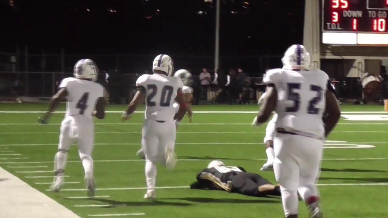 LBJ Football 2018 - #10 Ed Thompson '20 - Season Highlights - YouTube