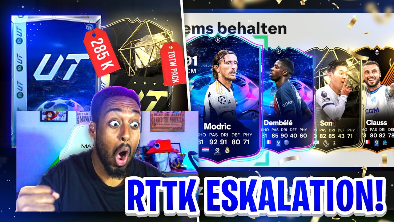 EA ESKALIERT KOMPLETT!! 9x RTTK GEZOGEN🥶⚡TEAM 1-3 TOTW PACKS SIND DA!!🧐 ...