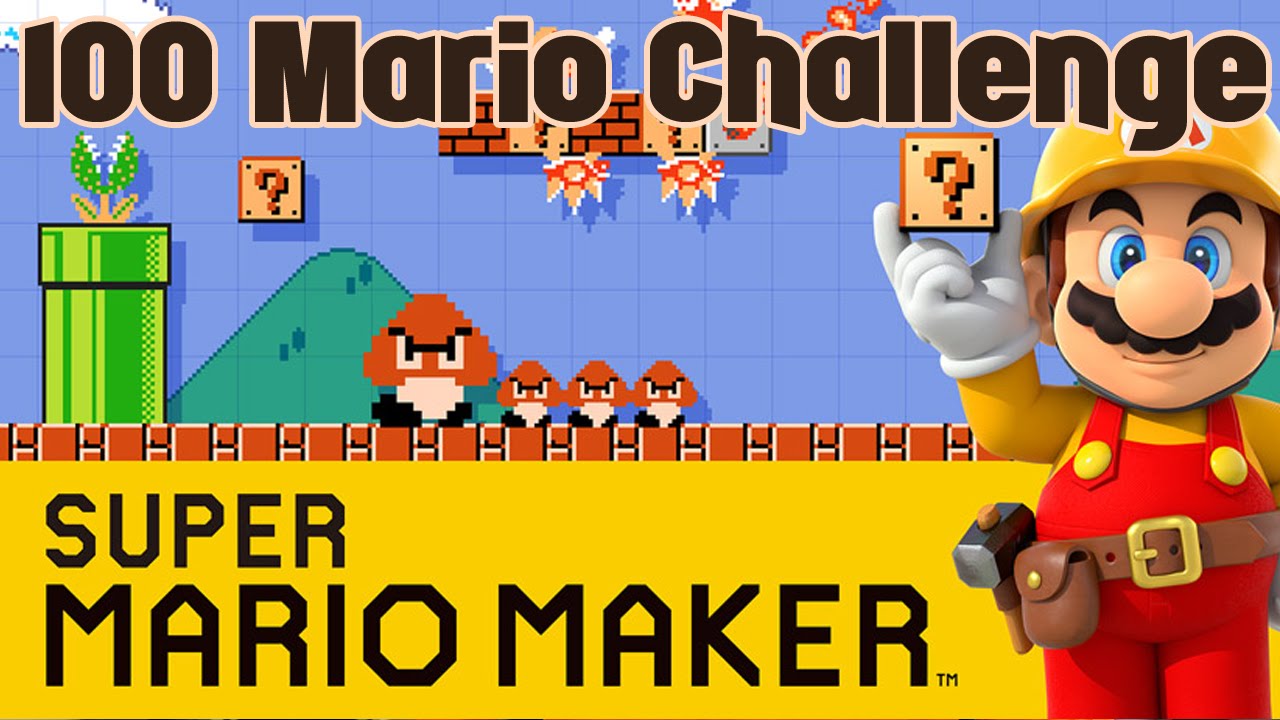 Super Mario Maker - 100 Mario Challenge Attempt #1 - YouTube