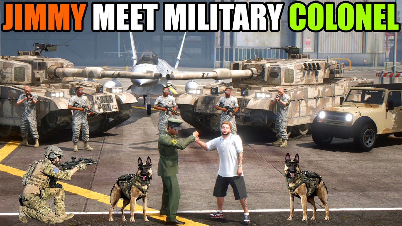 JIMMY MEET MILITARY COLONEL | GTA 5 😮 - YouTube