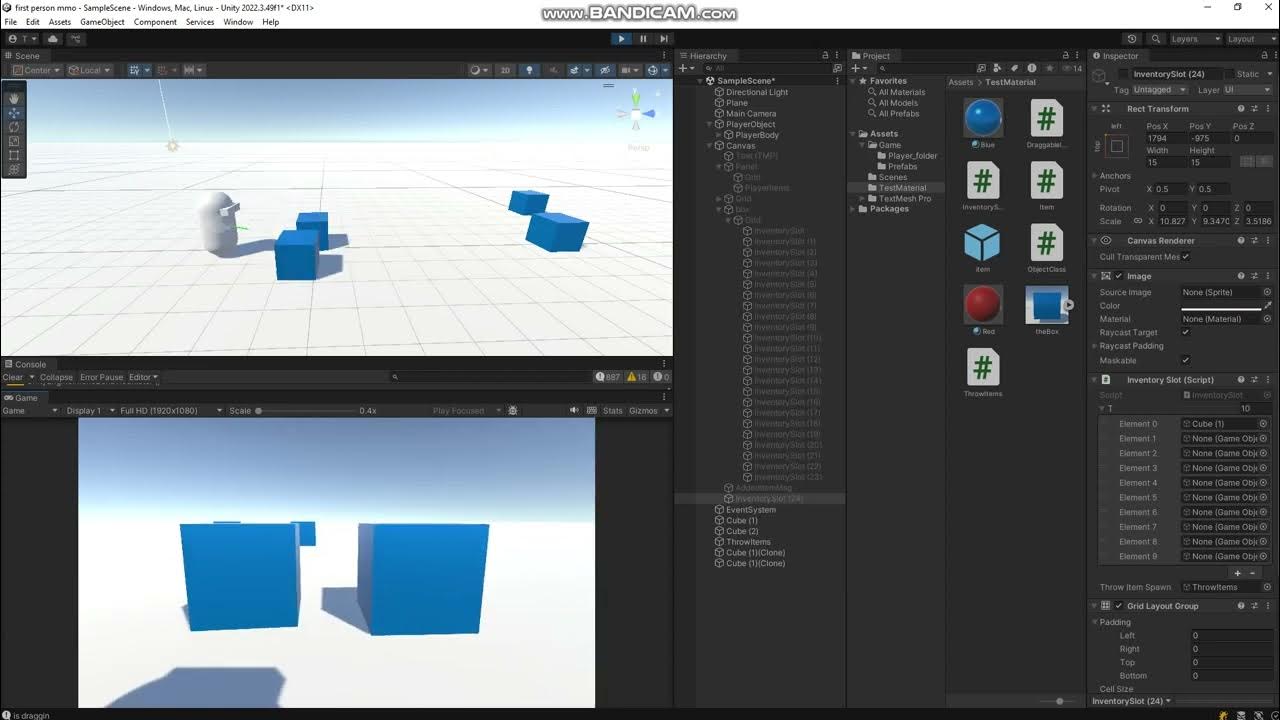 Unity Inventory drag and drop - YouTube