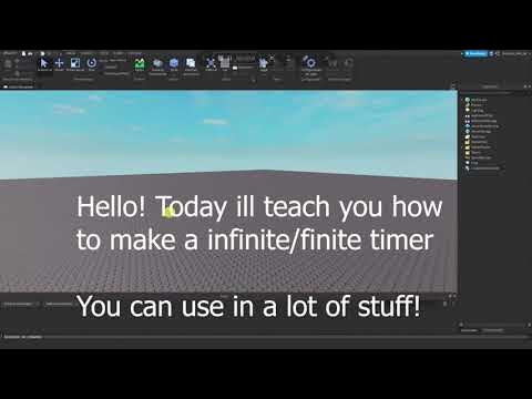 Tutorial on How to make a infinite/finite timer in roblox studio! - YouTube