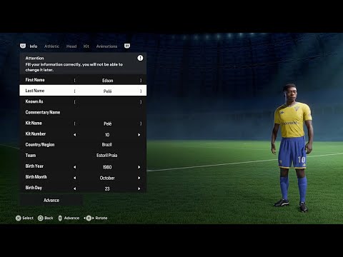 Pele FIFA 24 pro clubs look alike tutorial | EA SPORT FC 24 | Brazil ...
