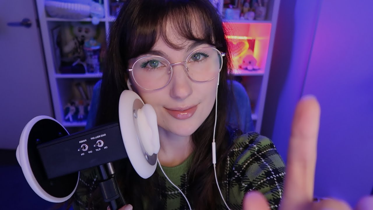 asmr face touching, hand movements (tktktktk) and inaudible whispers ...