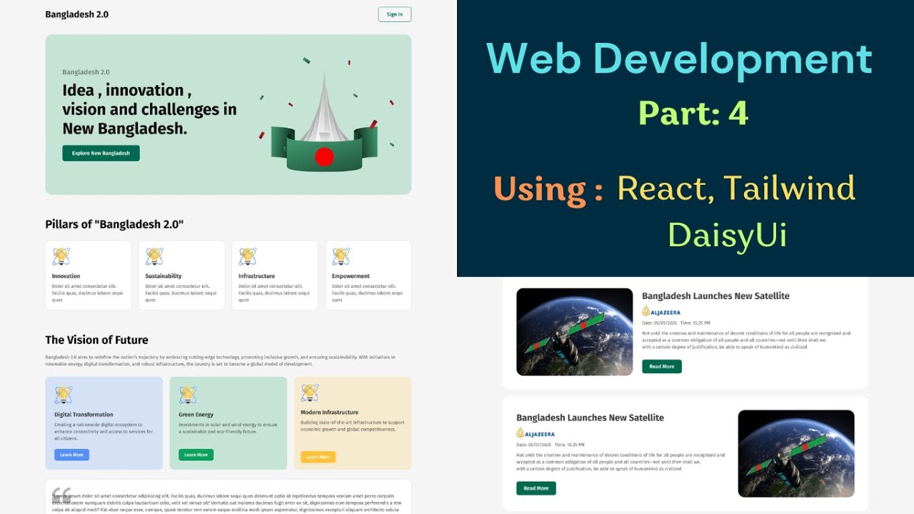Build A Web Development Project Using React Js Tailwind Css Daisy Ui 6064