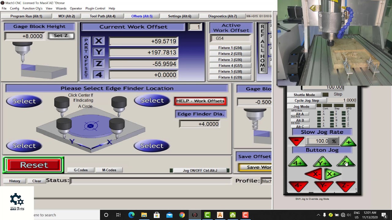 Mach3 Tutorial No.5 (Making Toolpath and test run a simple program ...