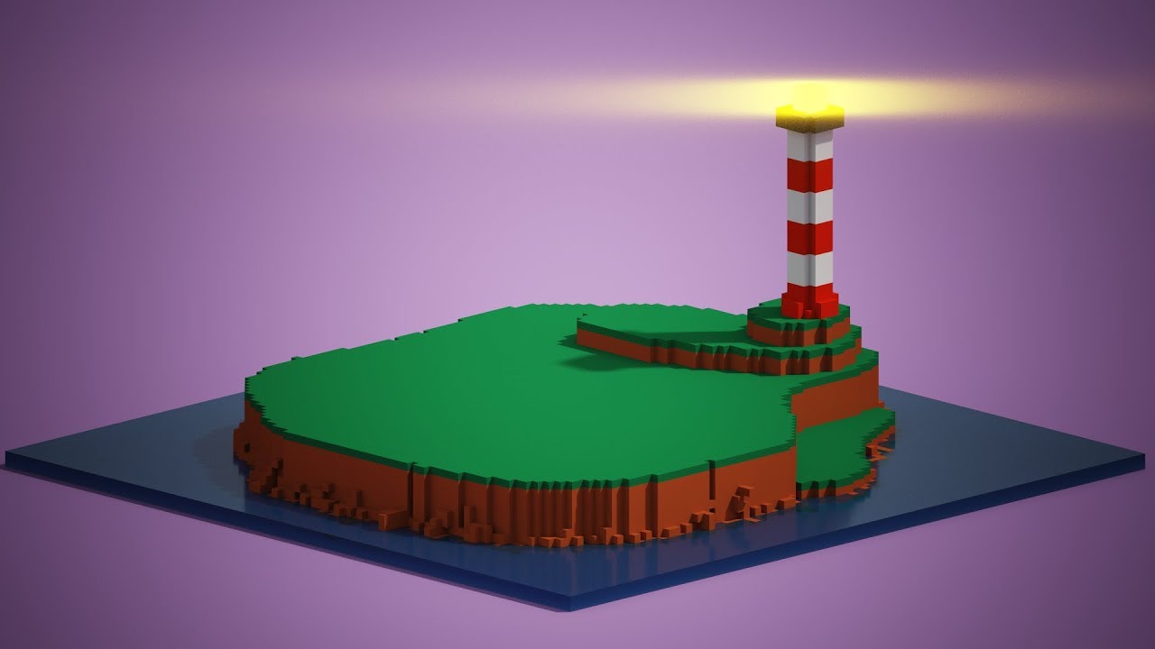 Lighthouse | Speed Voxel Art - YouTube