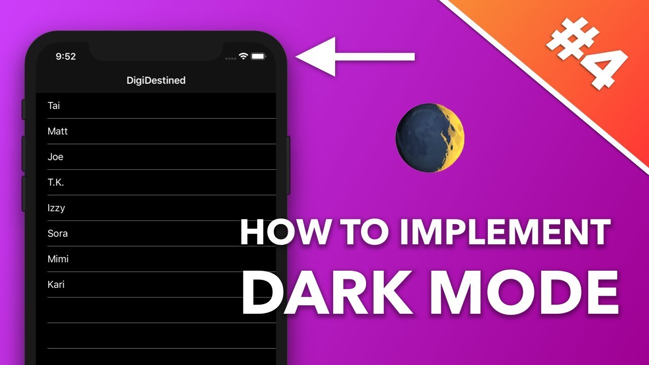 How To Implement Dark Mode 🌒 | #4 - YouTube