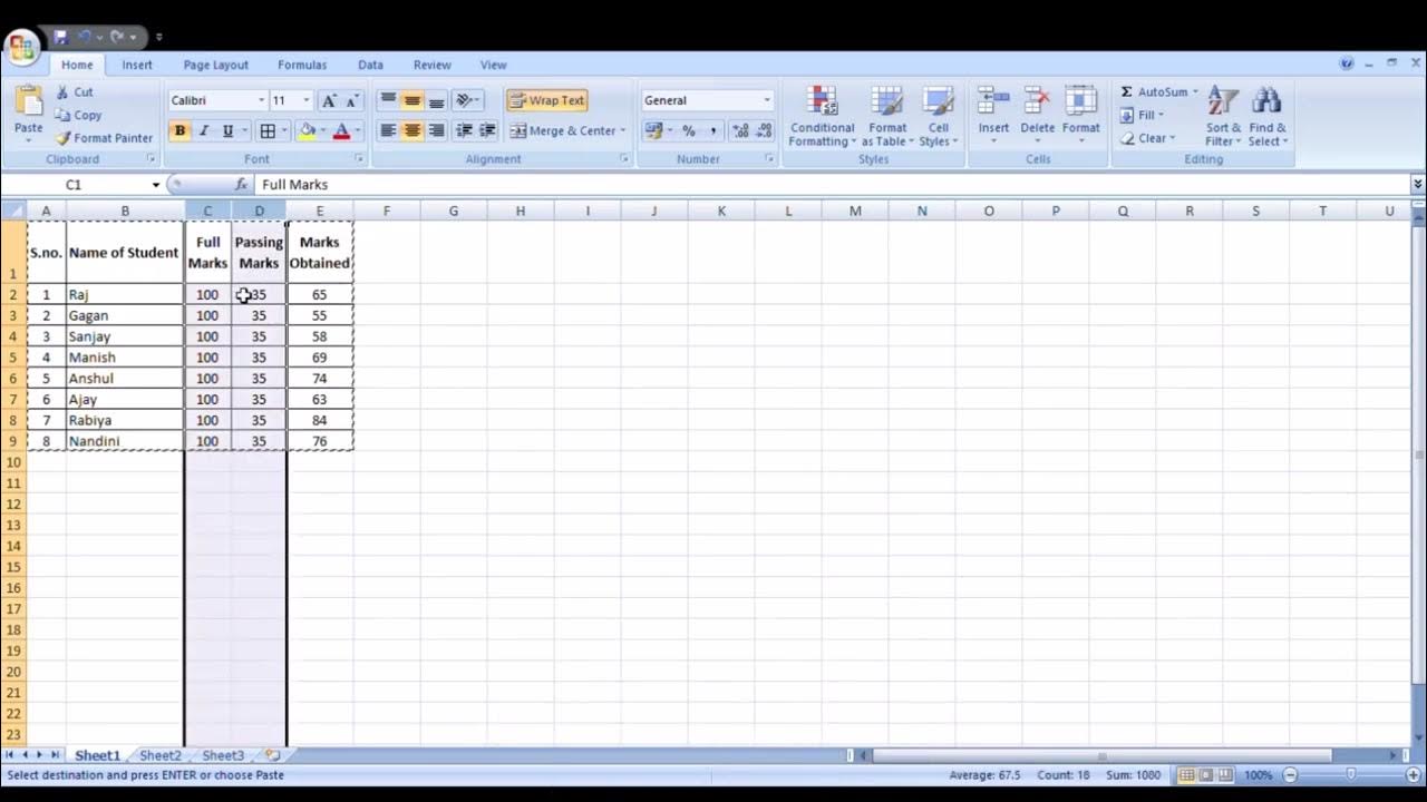 Copy Data to Other Sheet Without Hide Data. - YouTube