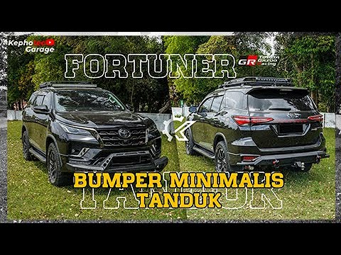 Modifikasi Fortuner GR Sport Bumper Minimalis Kephotec - YouTube