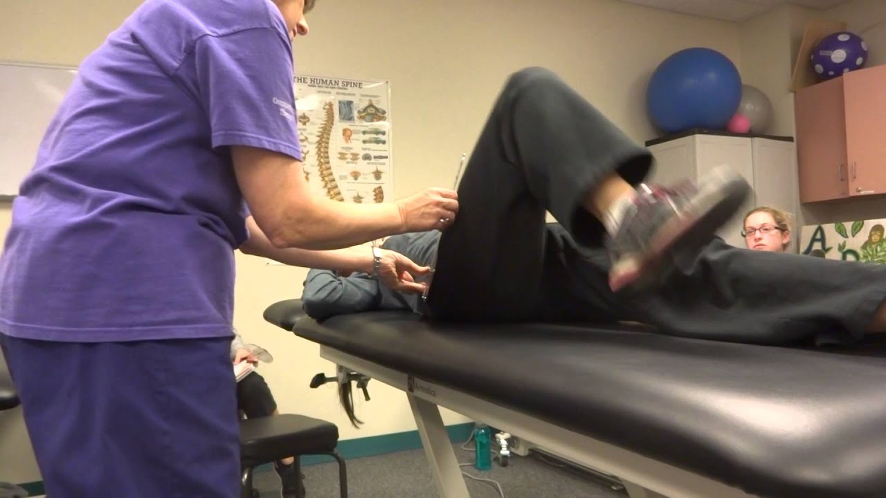 Goniometry hip flexion - YouTube