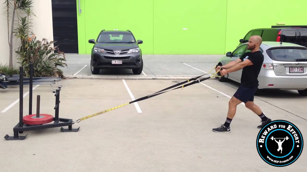 Sled Row TRX - YouTube