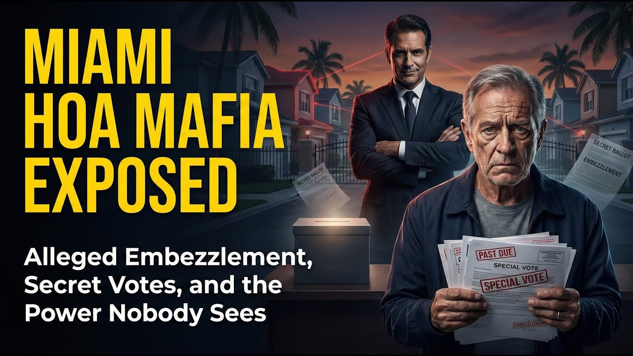 MIAMI HOA Mafia Exposed: Alleged Embezzlement, Secret Votes, and Hidden ...