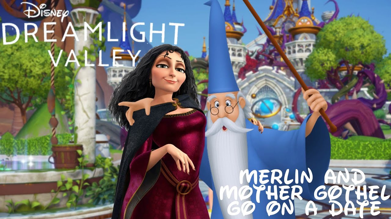 MERLIN AND MOTHER GOTHEL GO ON A DATE | Disney Dreamlight Valley - YouTube