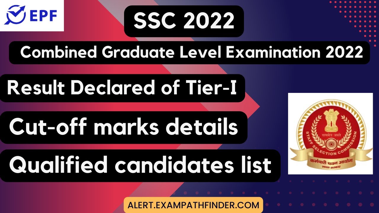 SSC || CGL 2022 || Result Declared of Tier-I || जाने SSC CGL CUT OFF ...