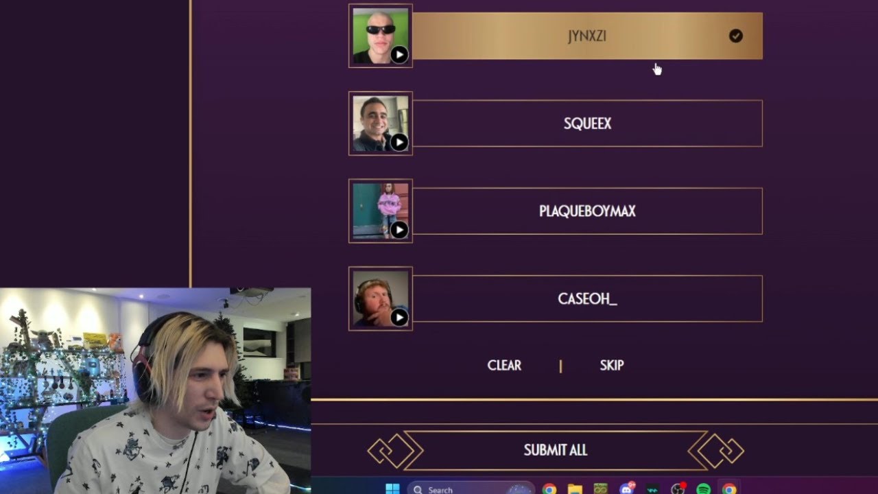 xQc Votes for Jynxzi for "Best Breakthrough Streamer" - YouTube