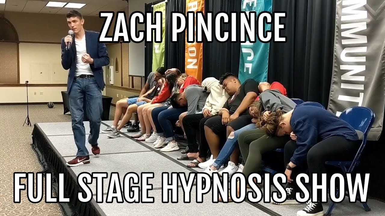 Hypnotist Zach Pincince FULL Stage Hypnosis Show | Entire UNCUT College ...