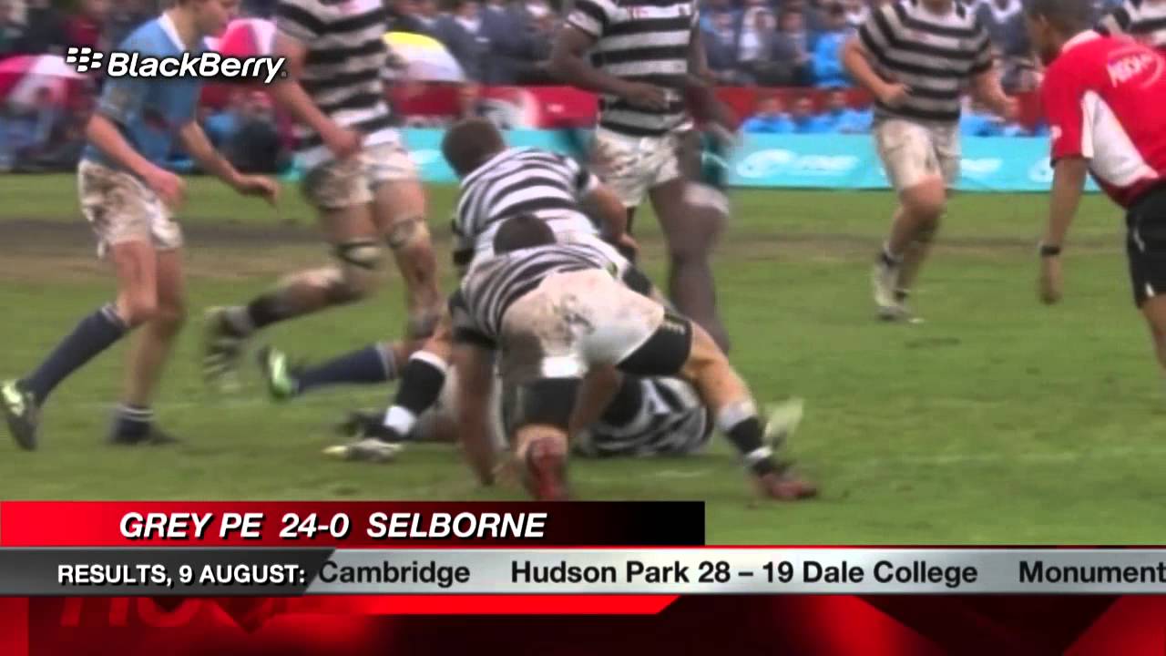 Grey High School v Selborne College 1st XV rugby 2013 - YouTube