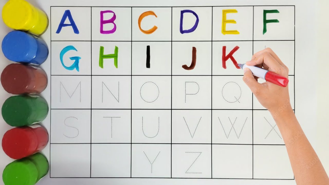 ️ Learn to Trace A to Z with ABC Song: Fun Alphabet Writing Adventure ...
