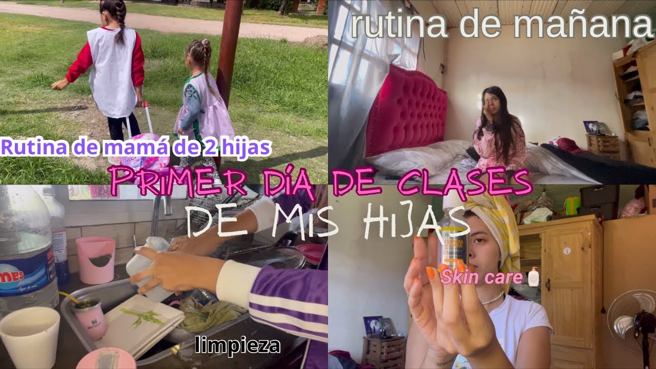 VUELTA A CLASES📚 RUTINA DE MAÑANA DE MAMÁ DE 2 hijas👧👧 LIMPIEZA 🤍 - YouTube
