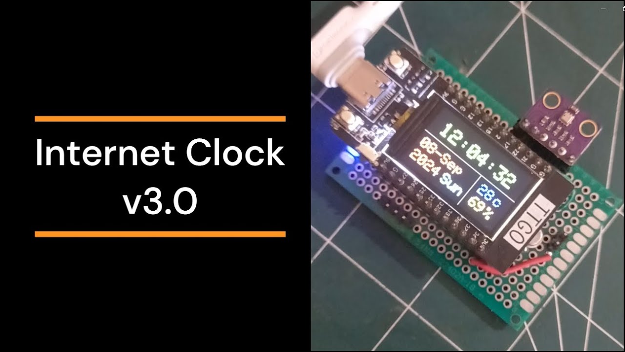 Internet Clock 3.0 - Adding Environmental sensor - YouTube