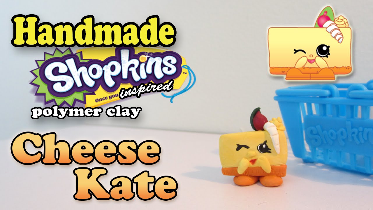 Season 1 Shopkins: How To Make Cheese Kate Polymer Clay Tutorial! - YouTube
