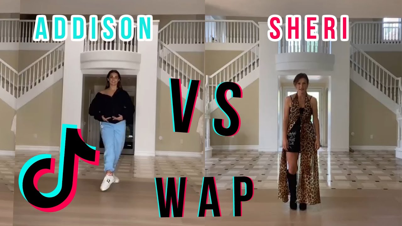 Addison Rae VS Sheri WAP DANCE TIKTOK Realtime YouTube Live View ...