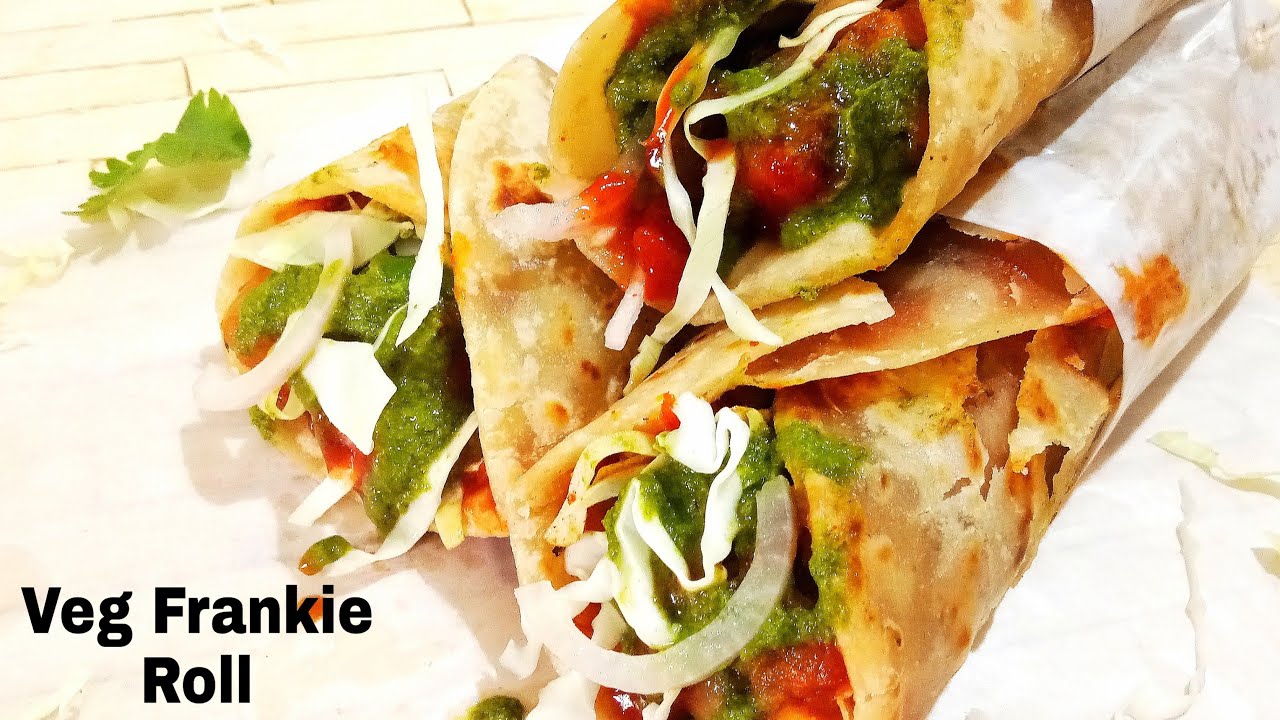 वेज फ्रैंकी बनाए आसान तरीके से। Veg Frankie recipe with Frankie ...