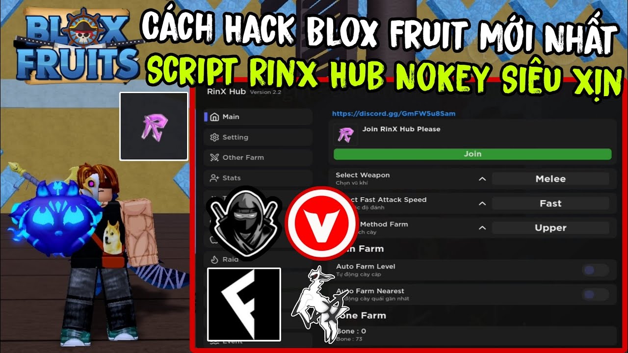 Cách Hack Blox Fruit Update 21 Mới Nhất Script RinX Hub NoKey Đầy Đủ ...