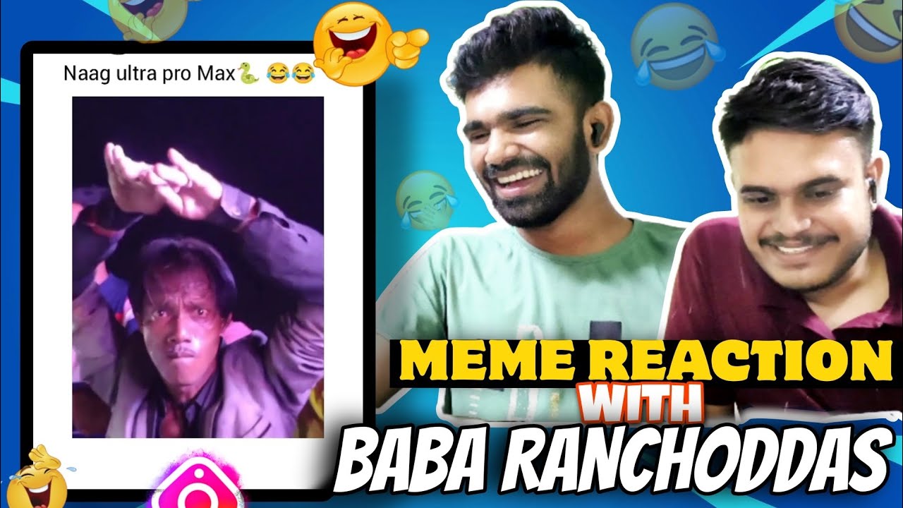 MEME REACTION WITH BABA RANCHODDAS 😂 | Triputi Vlogs | - YouTube