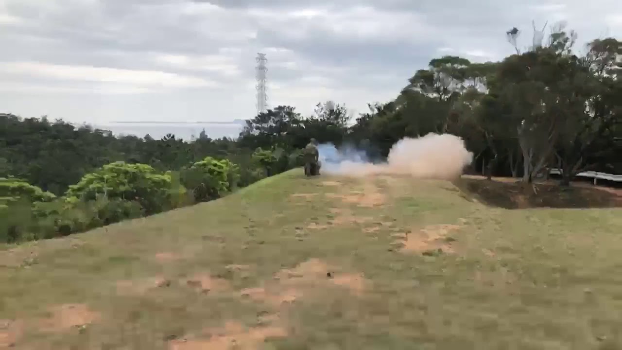 Slow-Motion shot of MK153 SMAW back blast - YouTube
