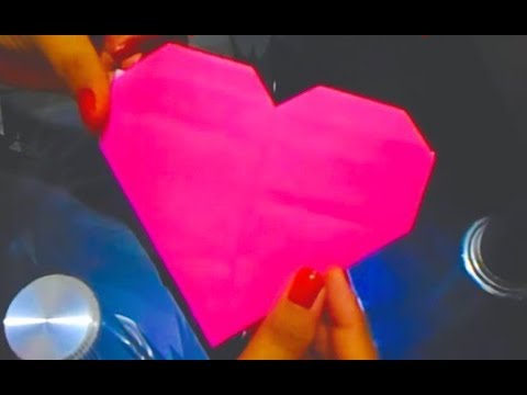 How to make an Origami paper heart - Symbol of love | Lucky heart ...