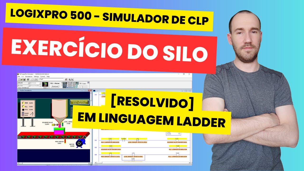 🌟💻 CLP - Programação em Ladder no LogixPro 500 - Exercício do Silo ...
