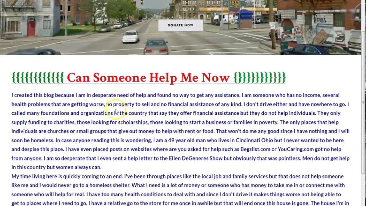 Can Someone Help Me Now - I'm In Desperate Need of Help - YouTube