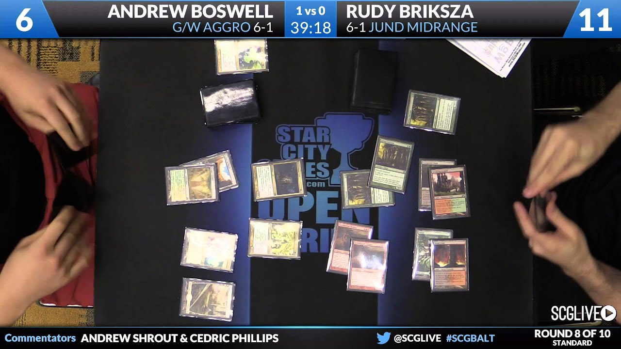 SCGBALT - Standard - Round 8 - Andrew Boswell vs Rudy Briksza [Magic ...