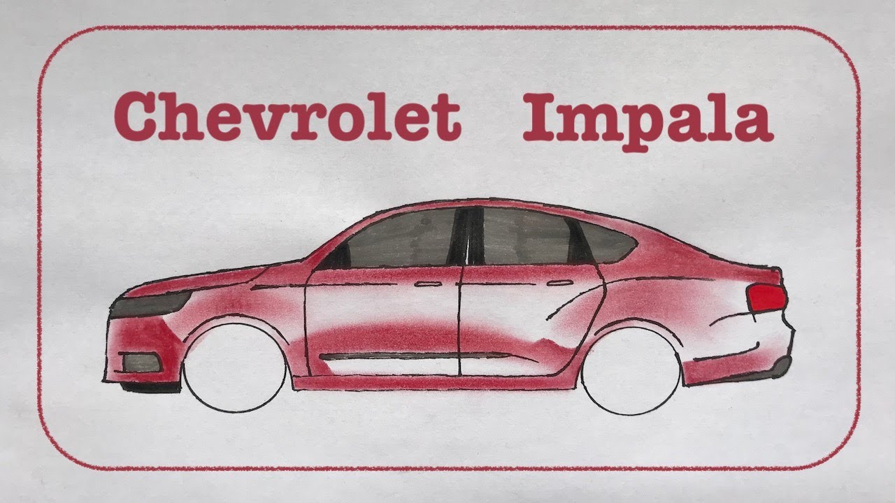 How to draw a Chevy Impala - YouTube