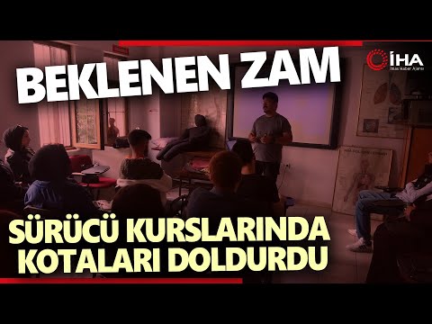 Beklenen Zam Sürücü Kurslarında Kotaları Doldurdu