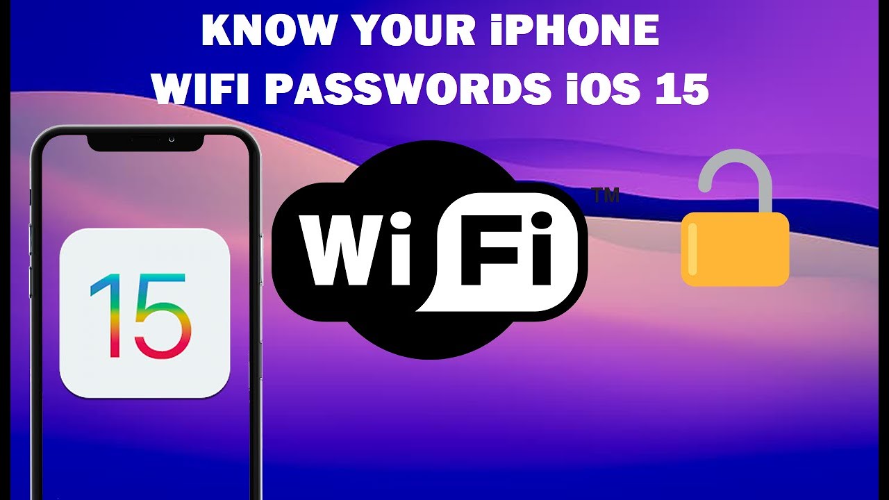 How To Know SAVED WIFI PASSWORDS On IPhone IOS 15 YouTube How To Know SAVED WIFI PASSWORDS On IPhone IOS 15 YouTube
