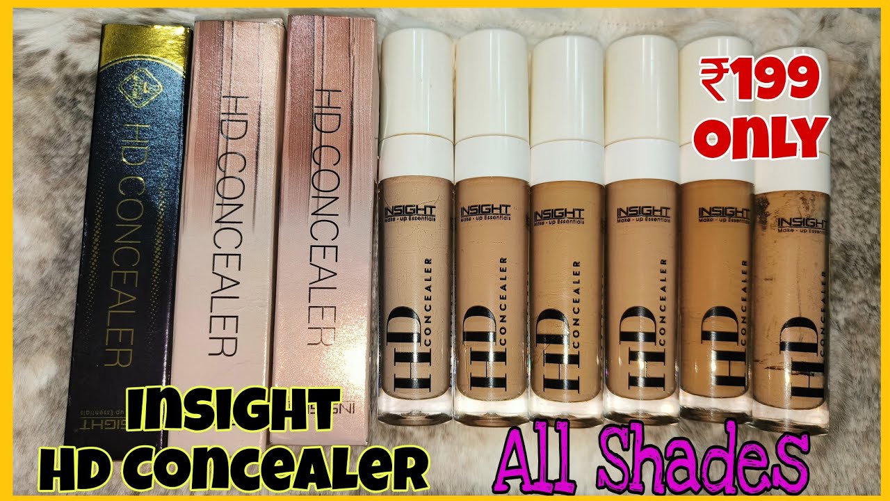 Insight Cosmetics HD Concealer All Shades // Full Coverage concealer in ...