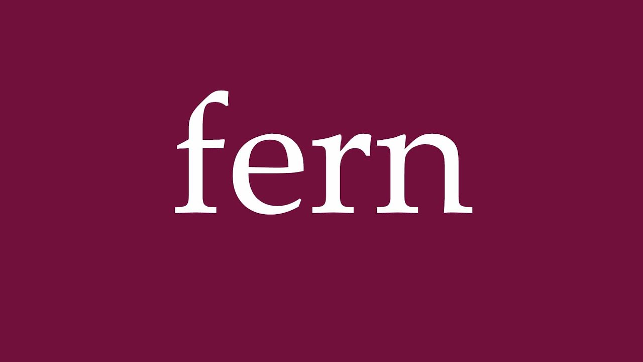 How to Pronounce ''fern'' (far) Correctly in German - YouTube