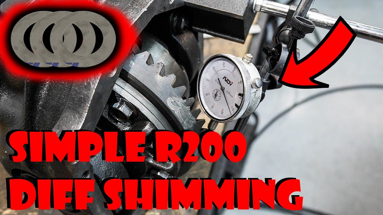 How to Shim & Set Backlash On A R200 VLSD Diff | S13, 180sx - YouTube