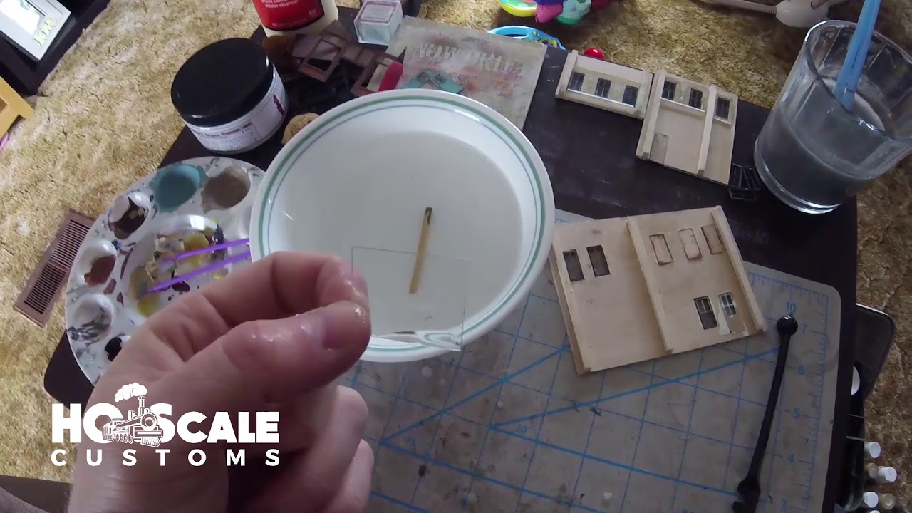 Using Microscope Slide Glass for Model Railroad Buildings or Dioramas ...