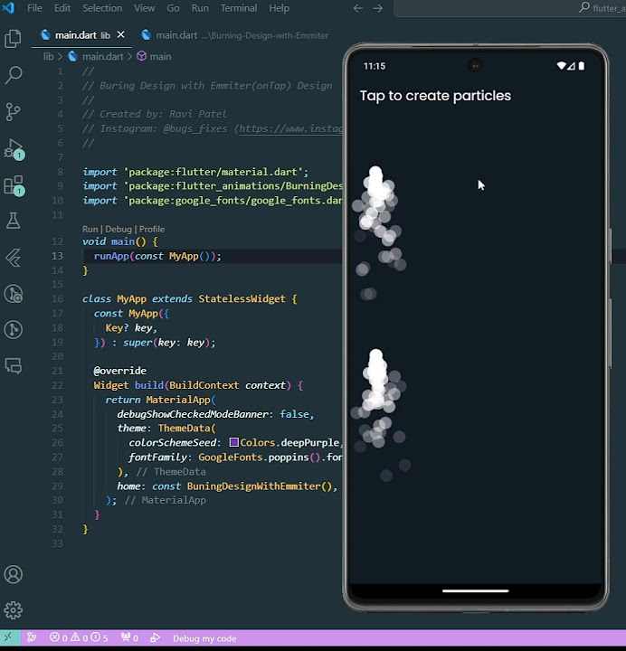 Flame Like Design In Flutter Flutterui Animation Youtube