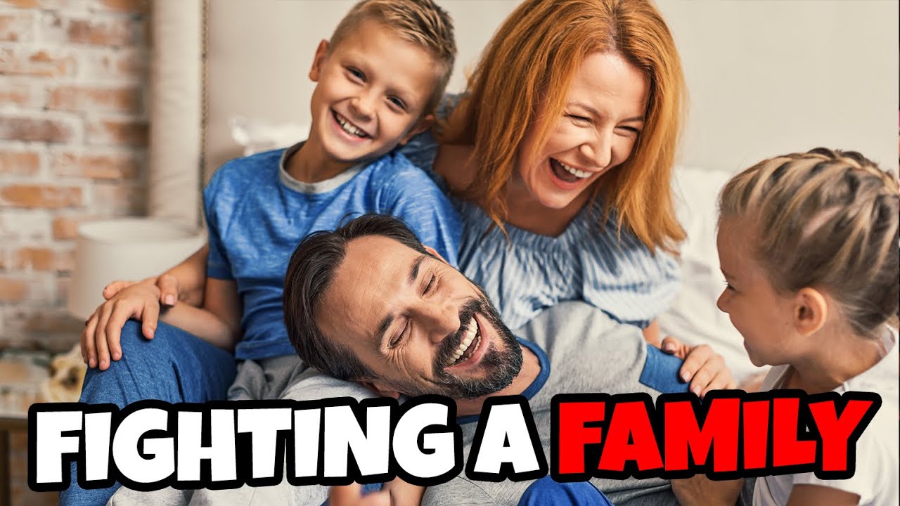 FIGHTING A FAMILY OF 4! - YouTube